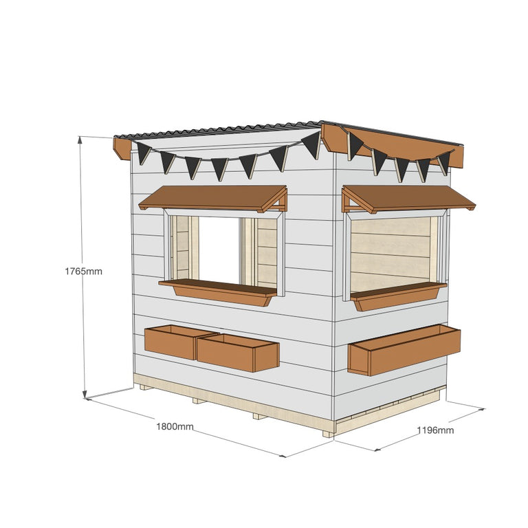 Village Cafe Cubby House for Primary School or Commercial Play Area ...