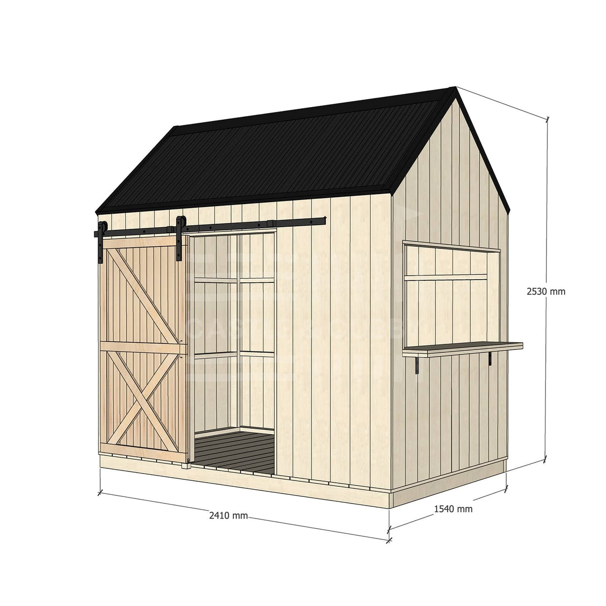 The Barn | Stylish Wooden Cubby House for Education or Commercial Space ...