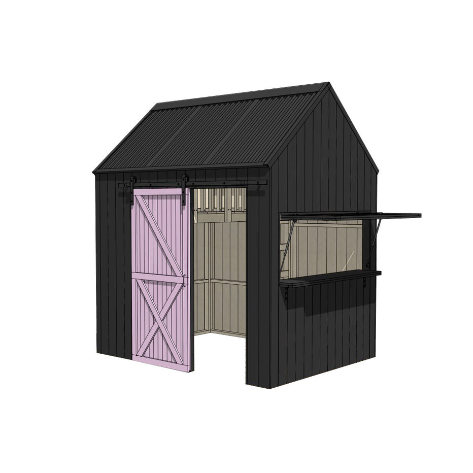 Barn with Mezzanine Cubby House - Resi – Castle and Cubby
