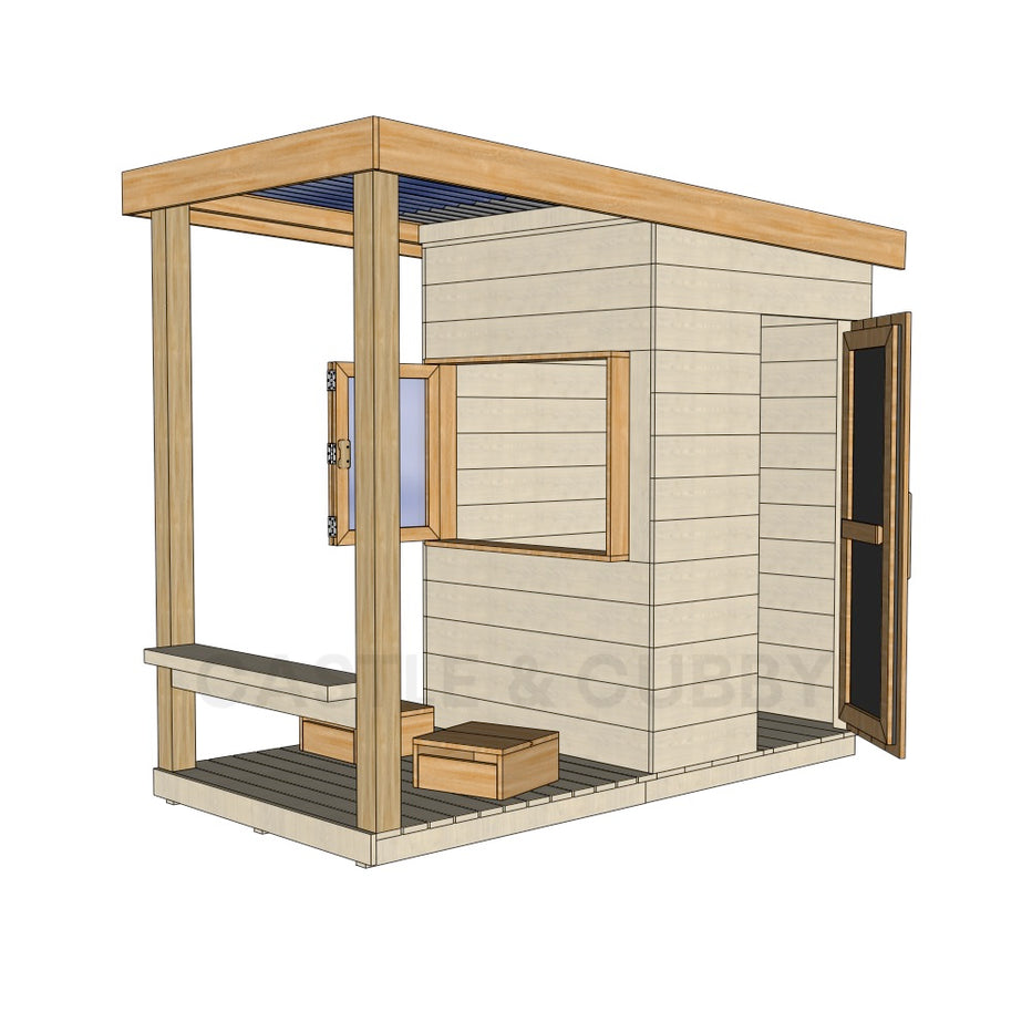 Australian Modern Cubby House with Verandah | Castle & Cubby – Castle ...
