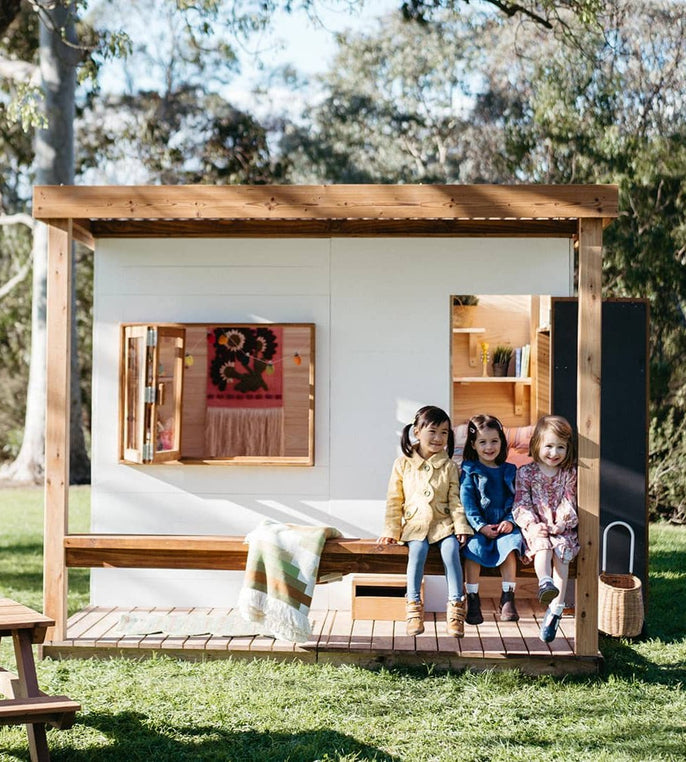 Wooden Cubby Houses for Little Courtyards or Big Backyards – Castle and ...