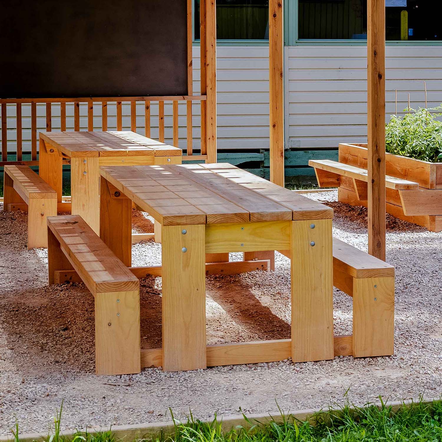 Timber Outdoor Table and Bench Seats | Australia-Wide Delivery – Castle ...
