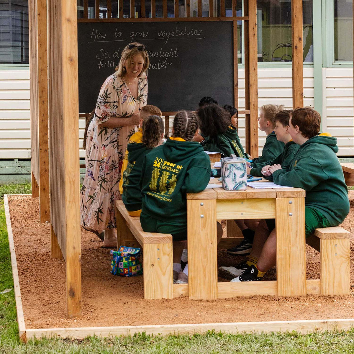 Timber Outdoor Table and Bench Seats | Australia-Wide Delivery – Castle ...