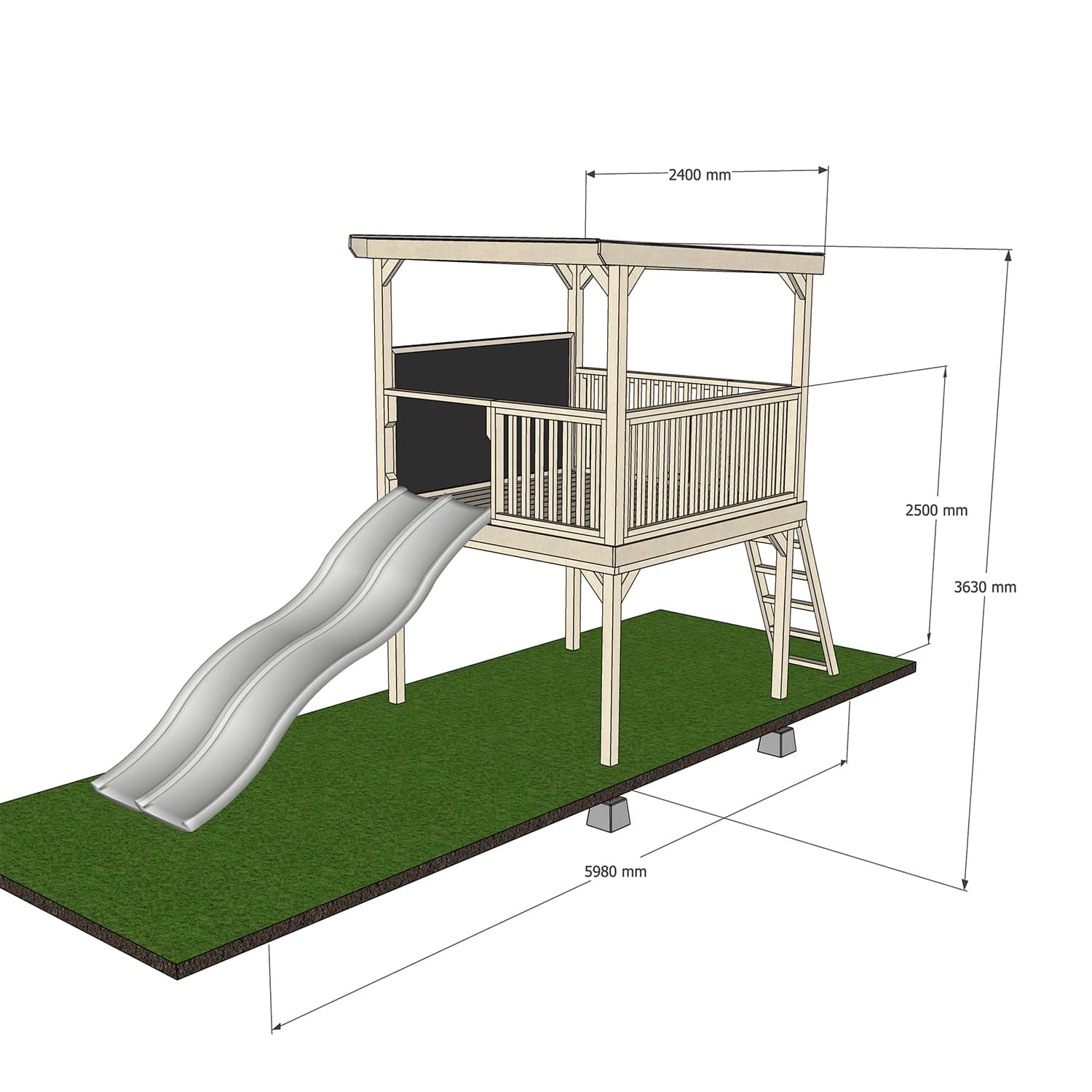 Stunning Wooden Adventure Platform for Aussie Kids – Castle and Cubby