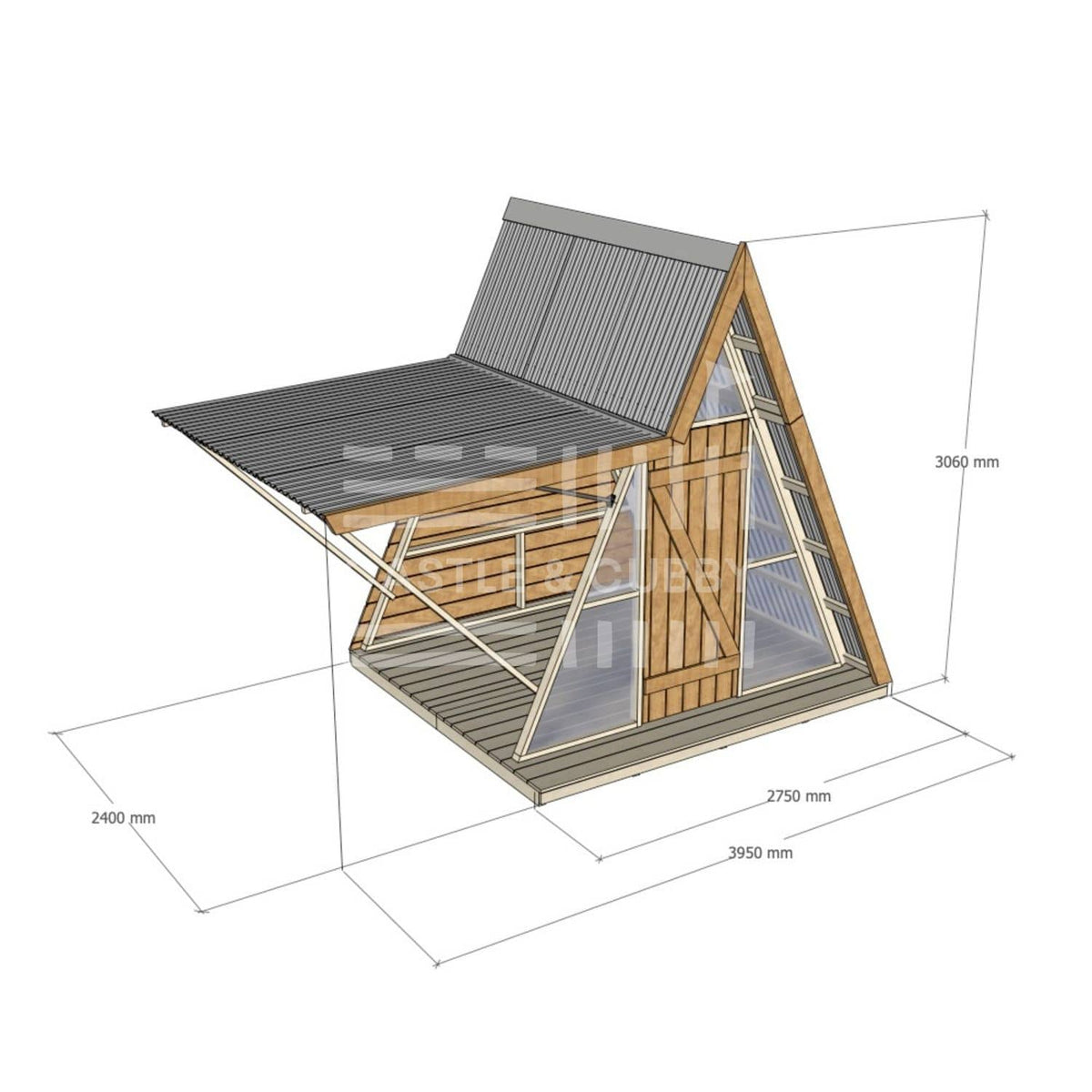 A-Frame Cubby House - Residential – Castle and Cubby