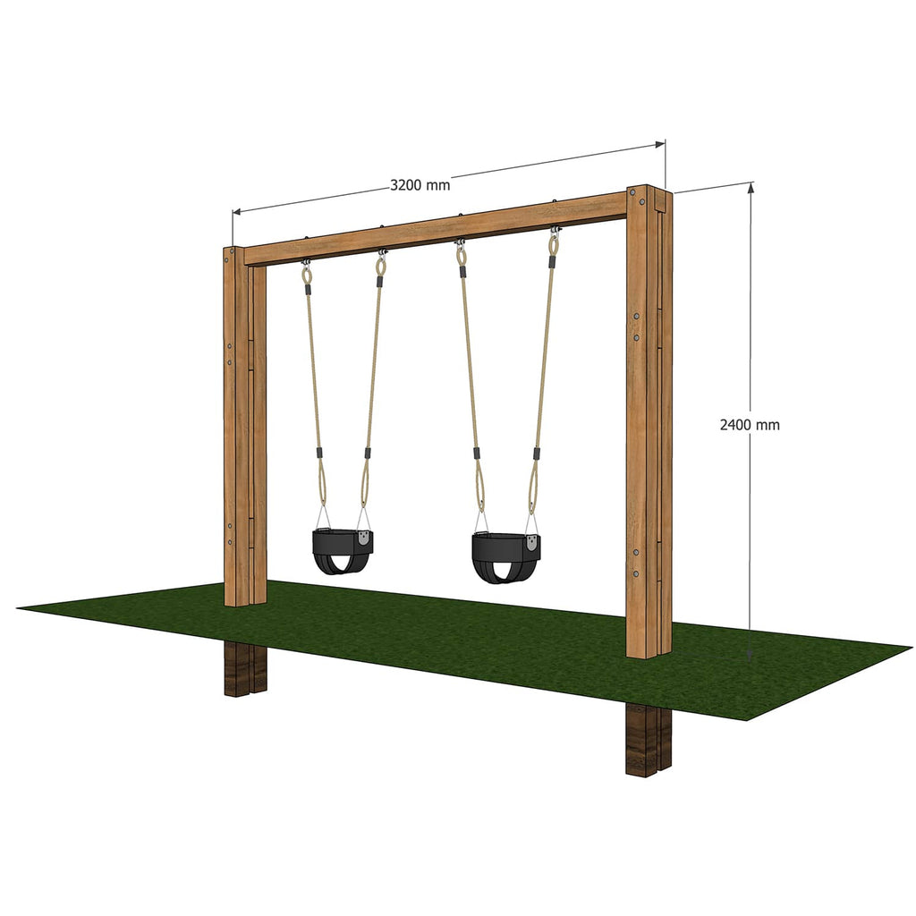 Wooden Swing Sets | Kids Timber Swing Set Kits - Delivered Aus Wide ...
