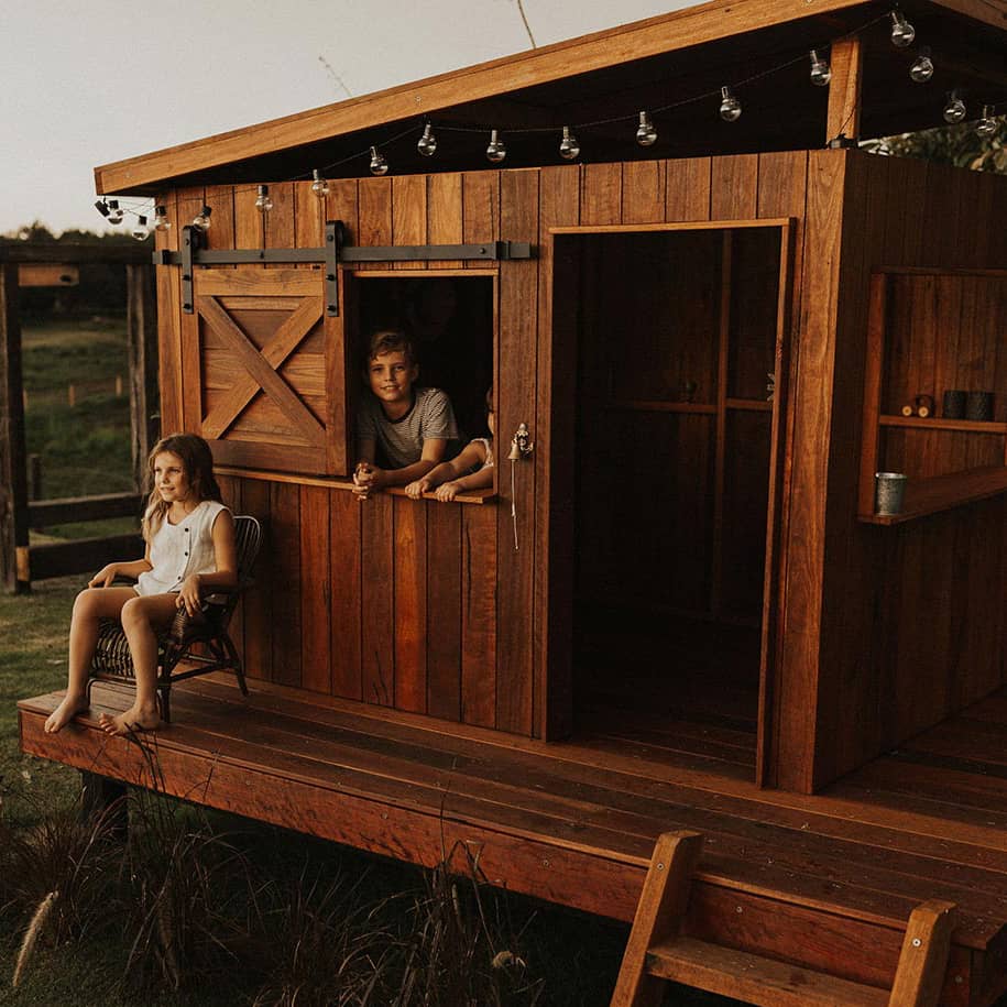 Temple Farmhouse Cubby | A Dream Wooden Cubby House – Castle and Cubby